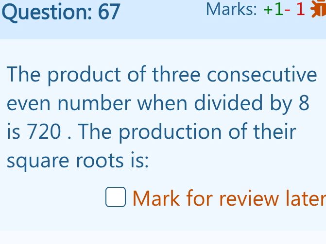 The product of three consecutive even | StudyX