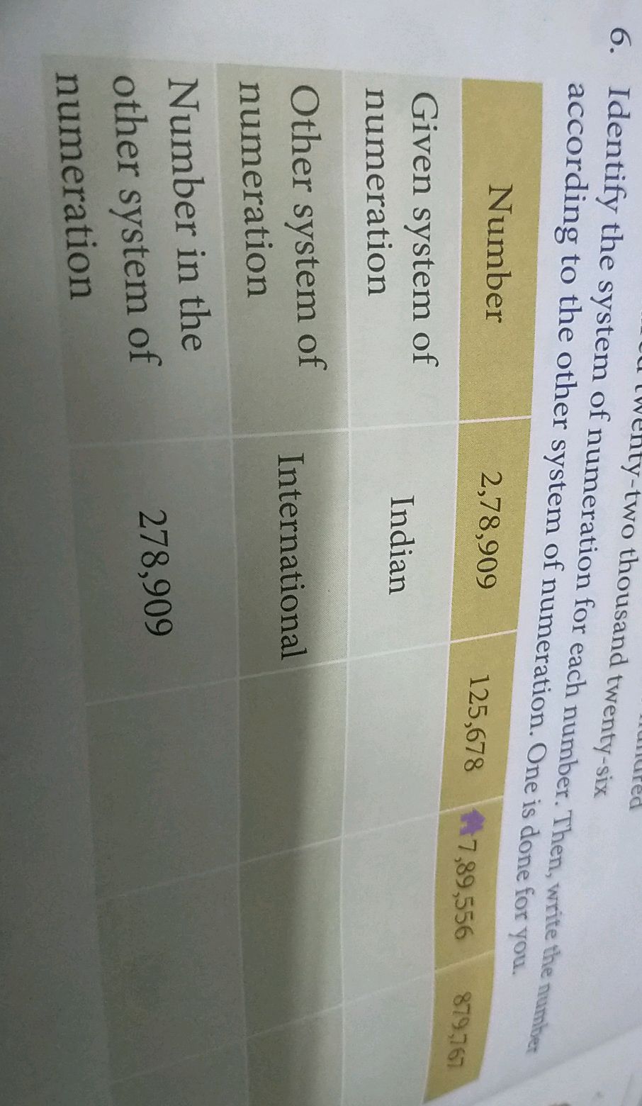 6. Identify the system of numeration for | StudyX