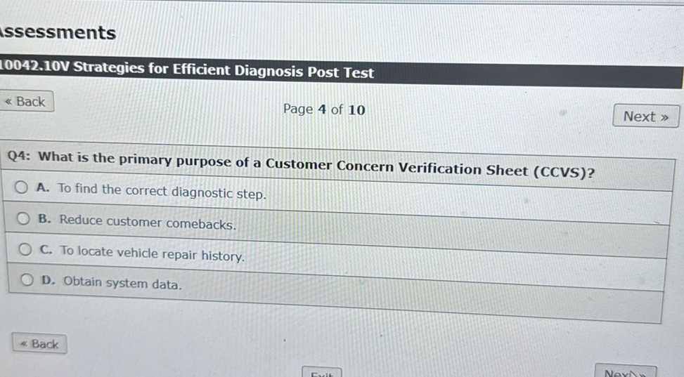 Q4: What is the primary purpose of a | StudyX