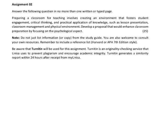 Assignment 02 Answer the following question | StudyX