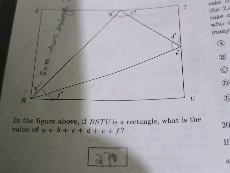 In the figure above, if $RSTU$ is a | StudyX