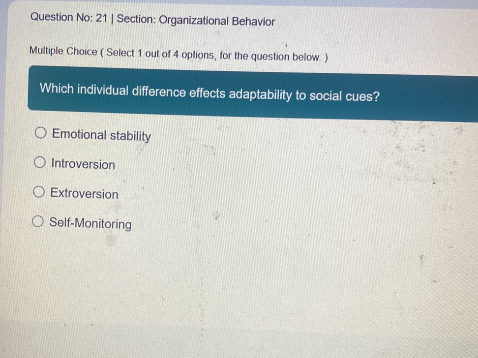 Which individual difference effects | StudyX