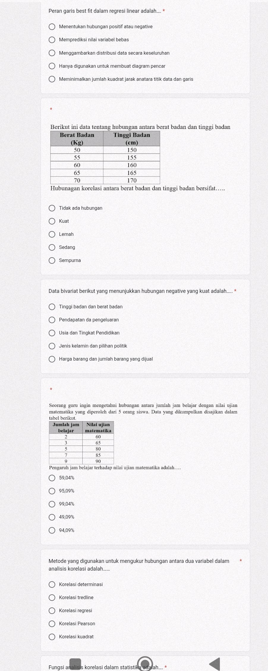Peran garis best fit dalam regresi linear | StudyX