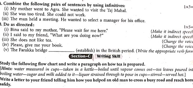 A. Combine the following pairs of sentences | StudyX