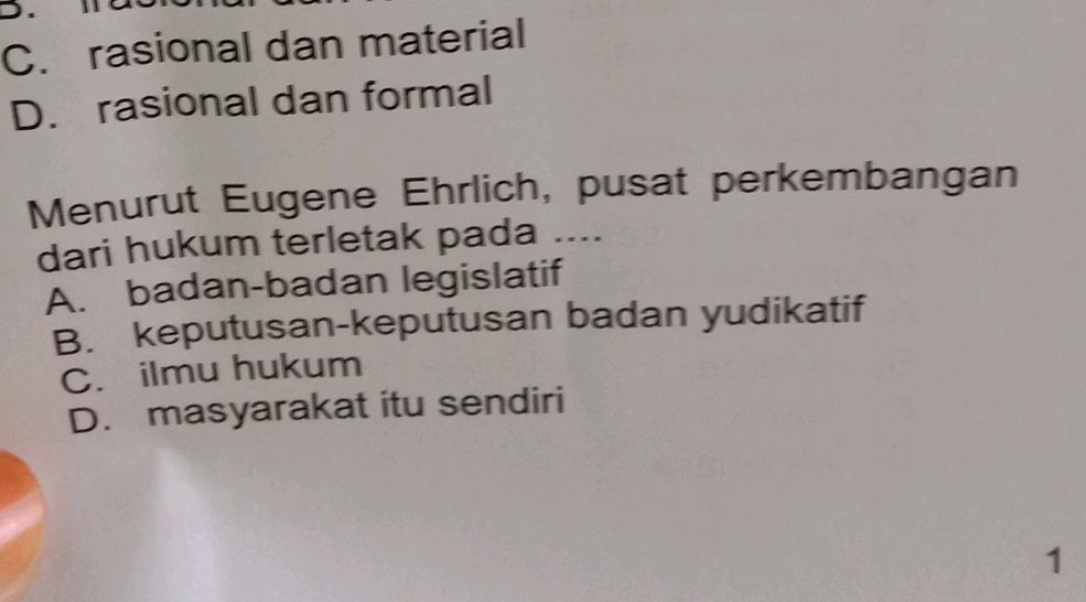 Menurut Eugene Ehrlich, pusat perkembangan | StudyX