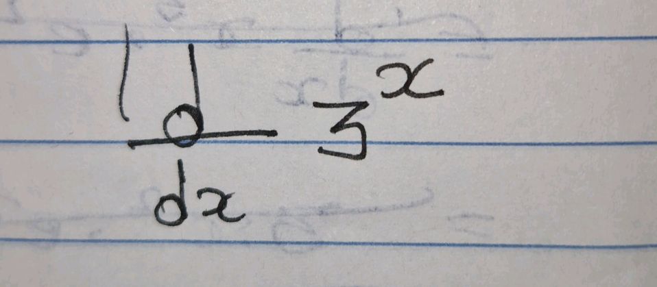 Derivative of 3^x | StudyX