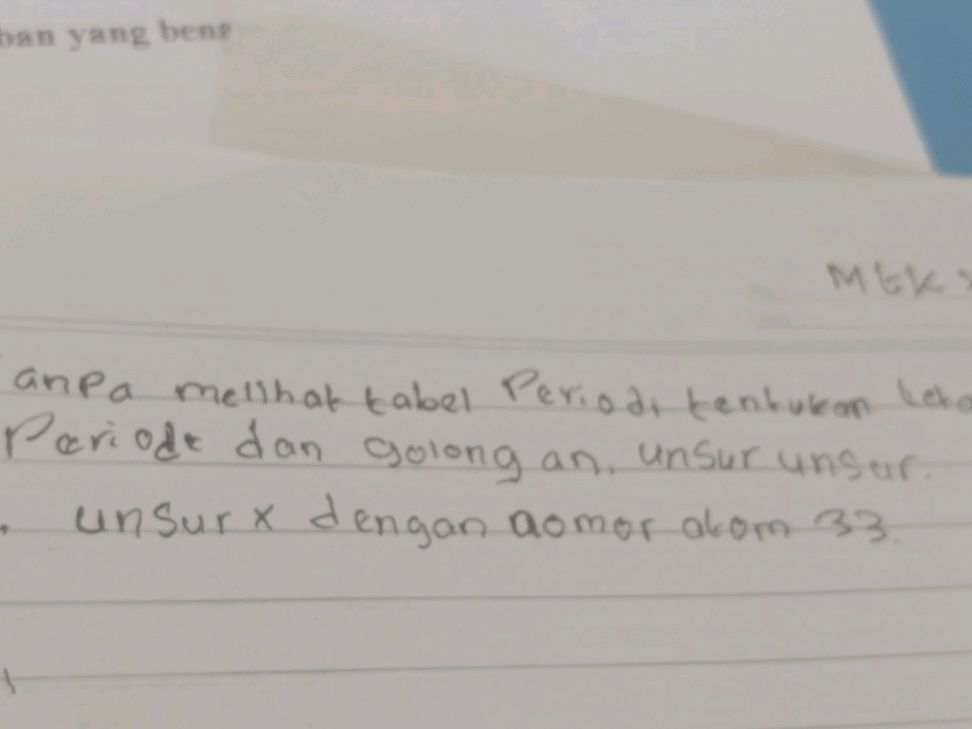 Tanpa melihat tabel Periodi tentukan leta | StudyX