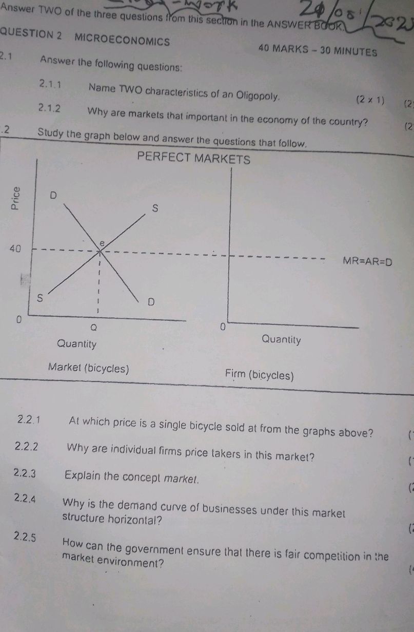 2.1 Answer the following questions: 2.1.1 | StudyX