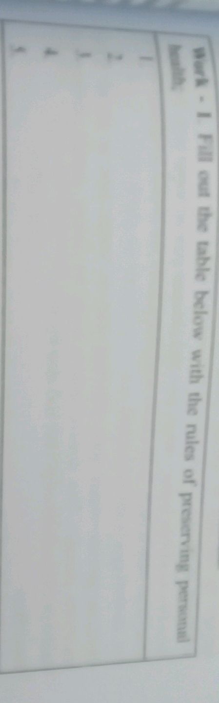 Work - 1. Fill out the table below with the | StudyX