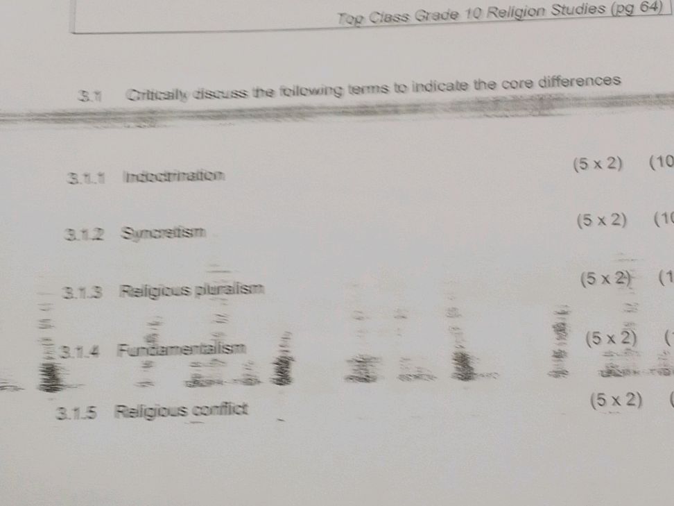 3.1 Critically discuss the following terms | StudyX