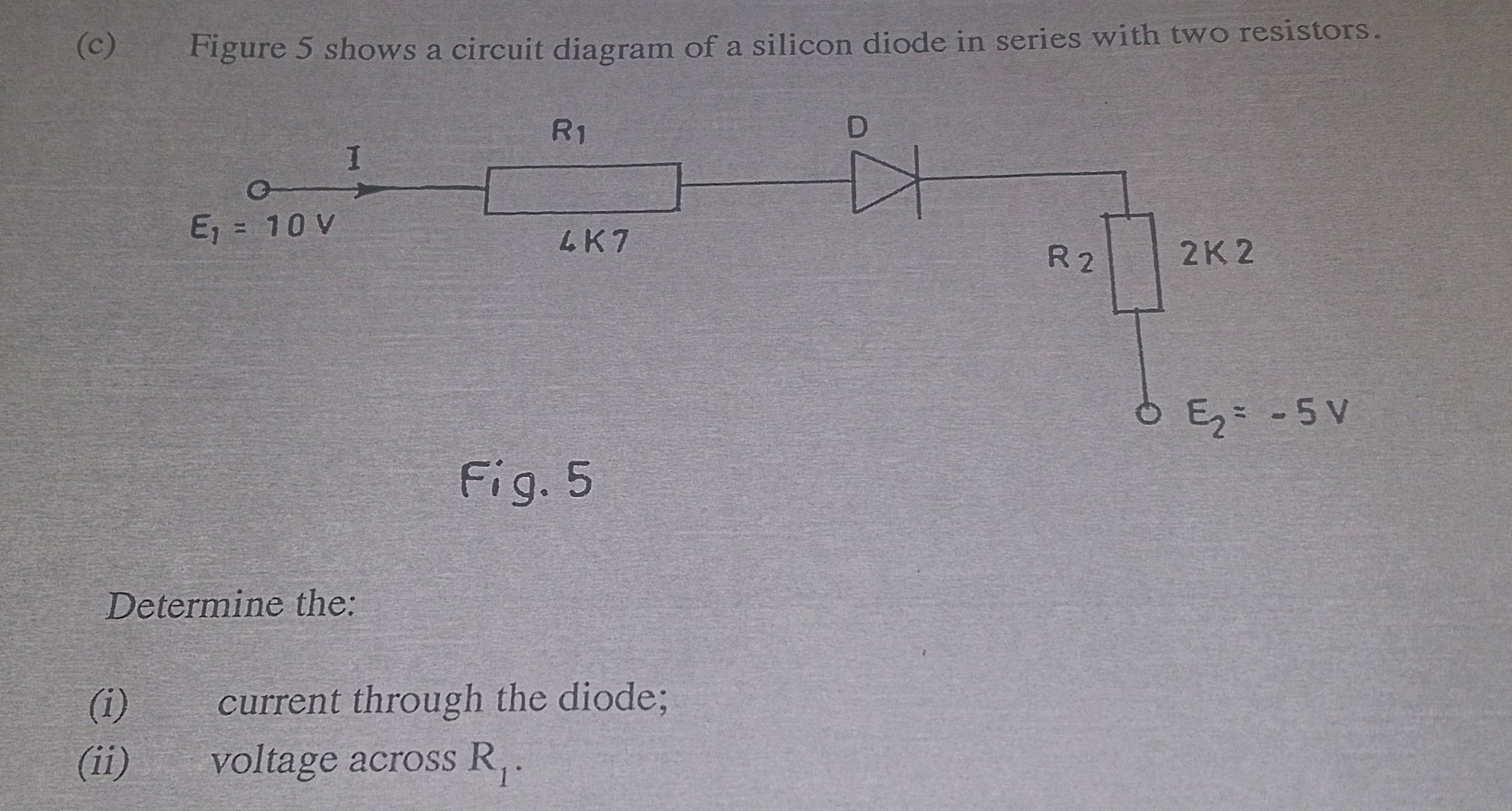 Figure 5 shows a circuit diagram of a | StudyX