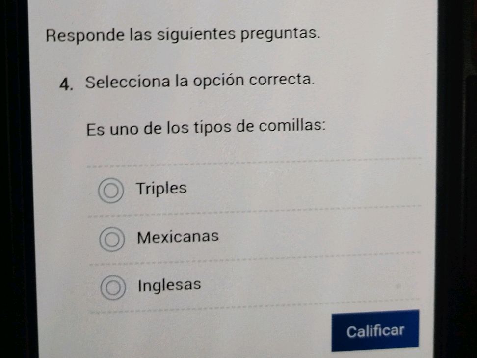 4. Selecciona la opción correcta. Es uno de | StudyX