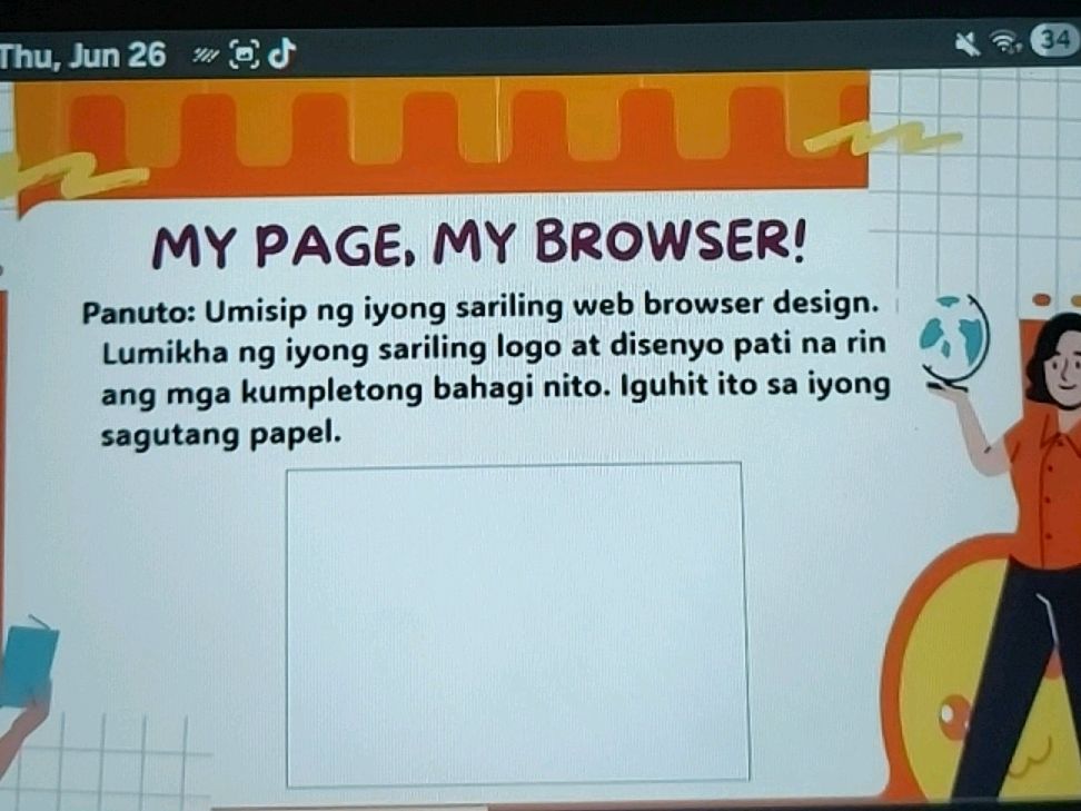 MY PAGE, MY BROWSER! Panuto: Umisip ng | StudyX