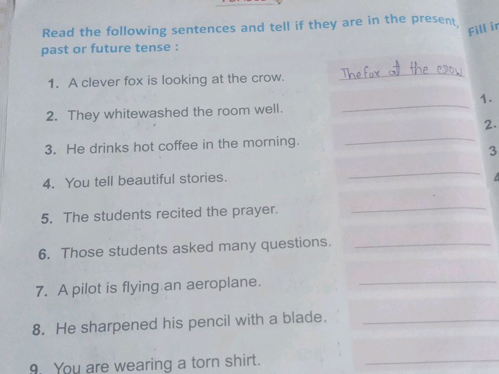 Read the following sentences and tell if | StudyX