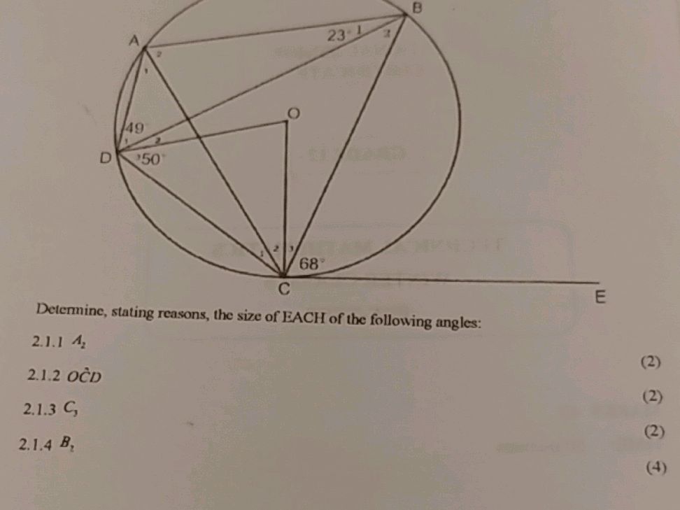 Determine, stating reasons, the size of EACH | StudyX