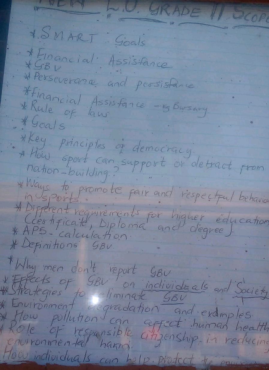 * SMART: Goals * Financial Assistance * GBV | StudyX