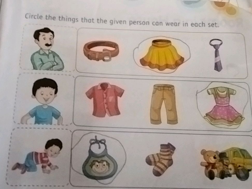 Circle the things that the given person can | StudyX