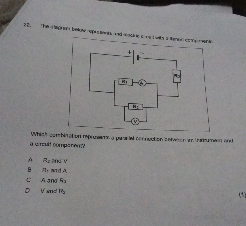 The diagram below represents an electric | StudyX