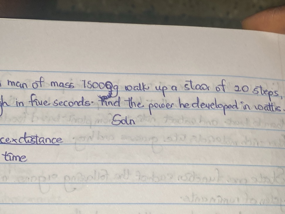 man of mass 15000g walk up a staar of 20 | StudyX