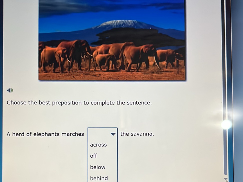 Choose the best preposition to complete the | StudyX