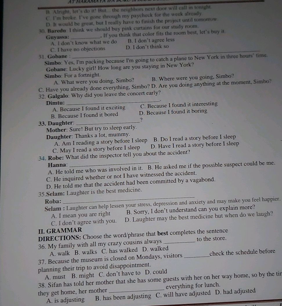 30. Baredu: I think we should buy pink | StudyX