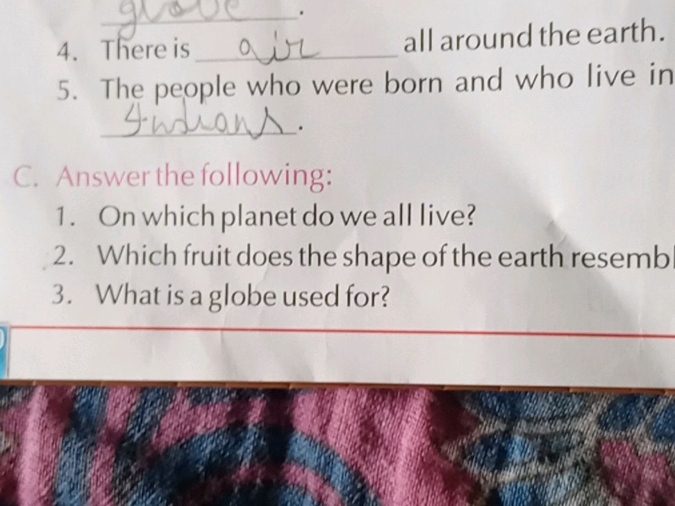 C. Answer the following: 1. On which planet | StudyX