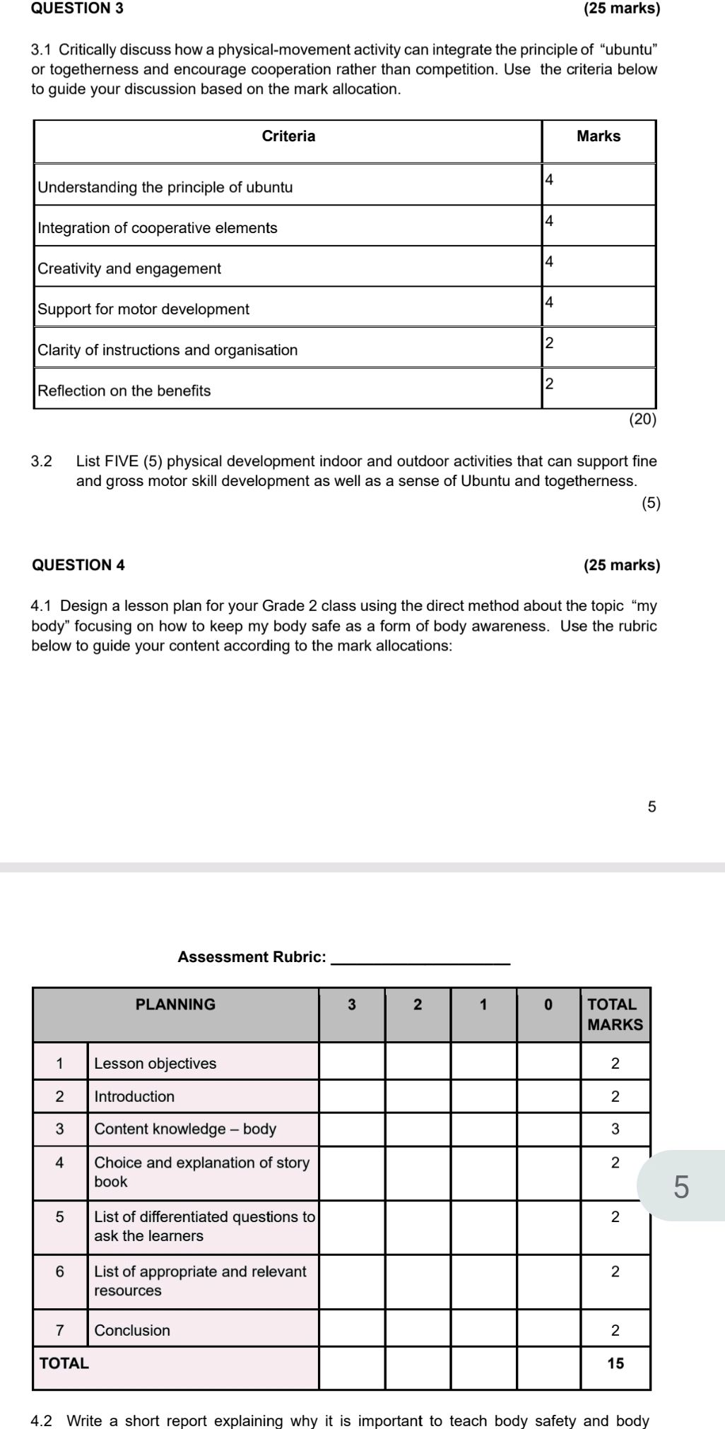 QUESTION 3 (25 marks) 3.1 Critically discuss | StudyX