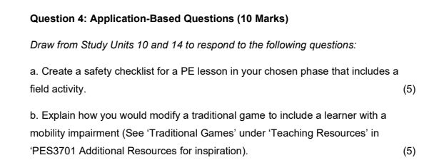 Question 4: Application-Based Questions (10 | StudyX