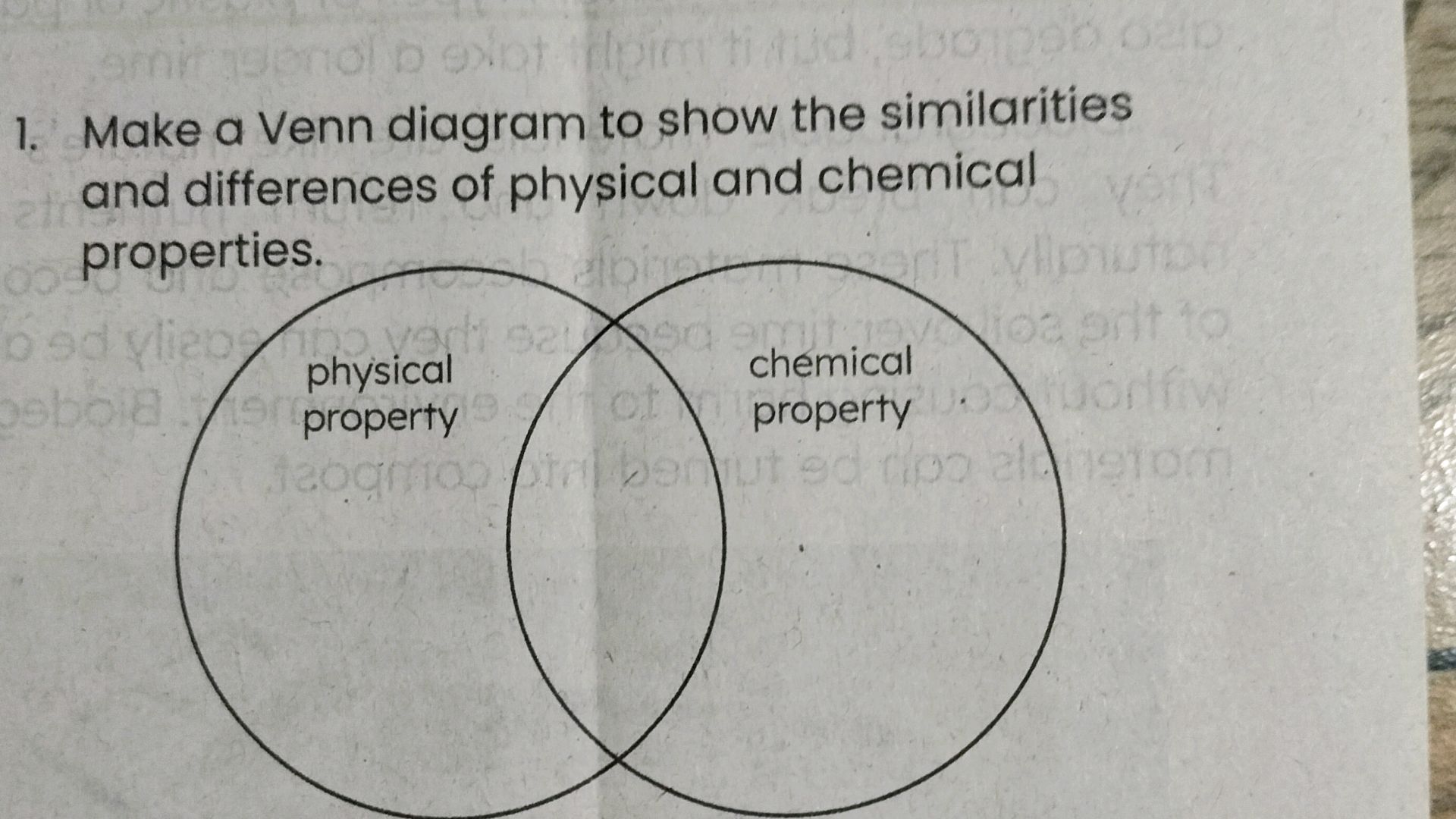 1. Make a Venn diagram to show the | StudyX