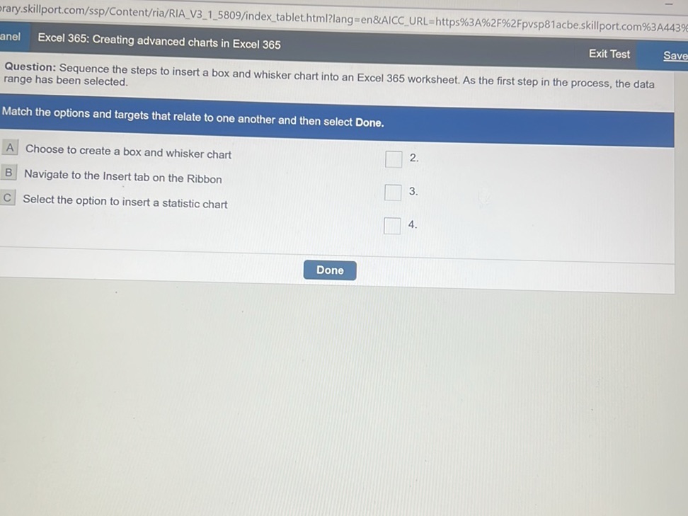 Question: Sequence the steps to insert a box | StudyX