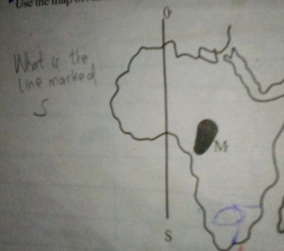 What is the line marked S on the map? | StudyX