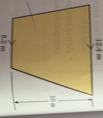 The image shows a trapezoid with the | StudyX