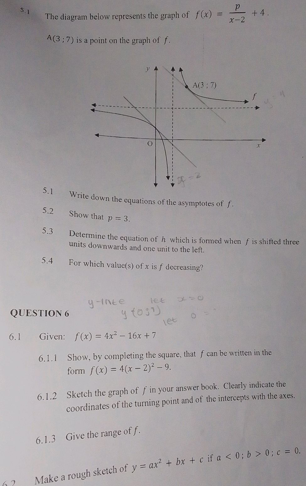 5. 1 The diagram below represents the graph | StudyX