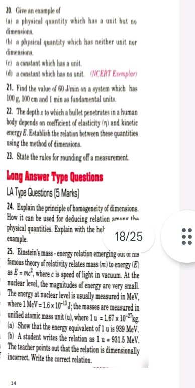 20. Give an example of (a) a physical | StudyX