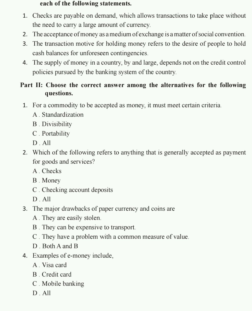 Checks are payable on demand, which allows