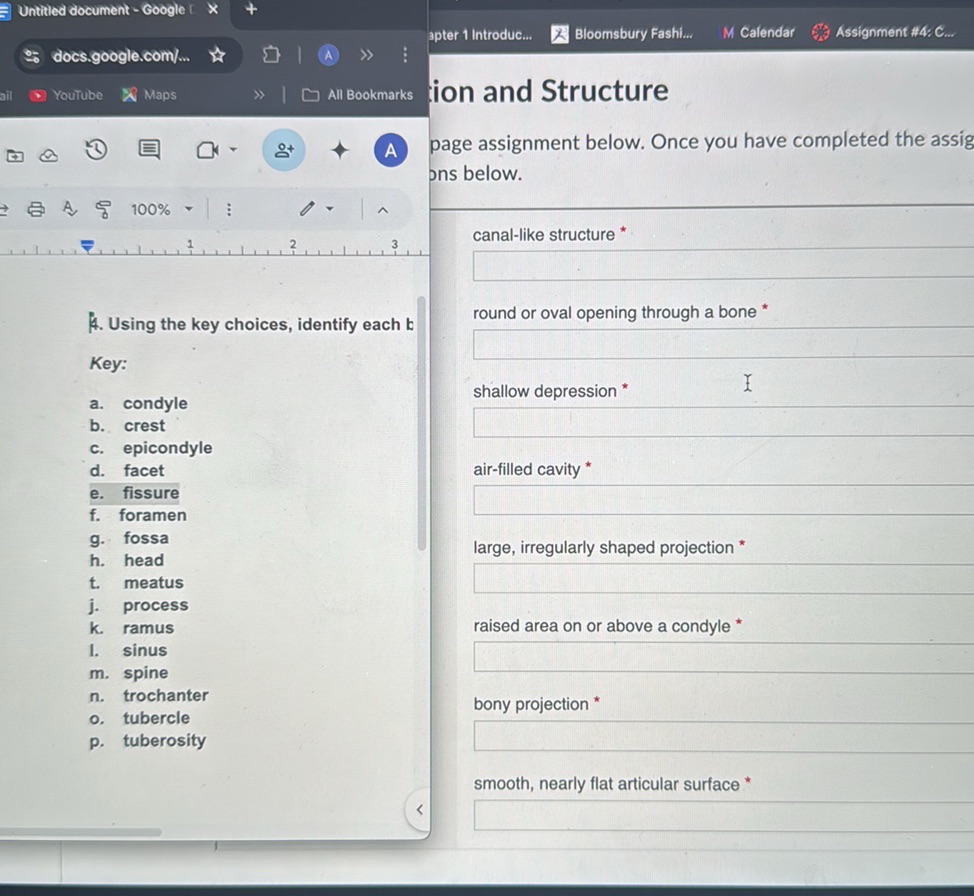 4. Using the key choices, identify each | StudyX
