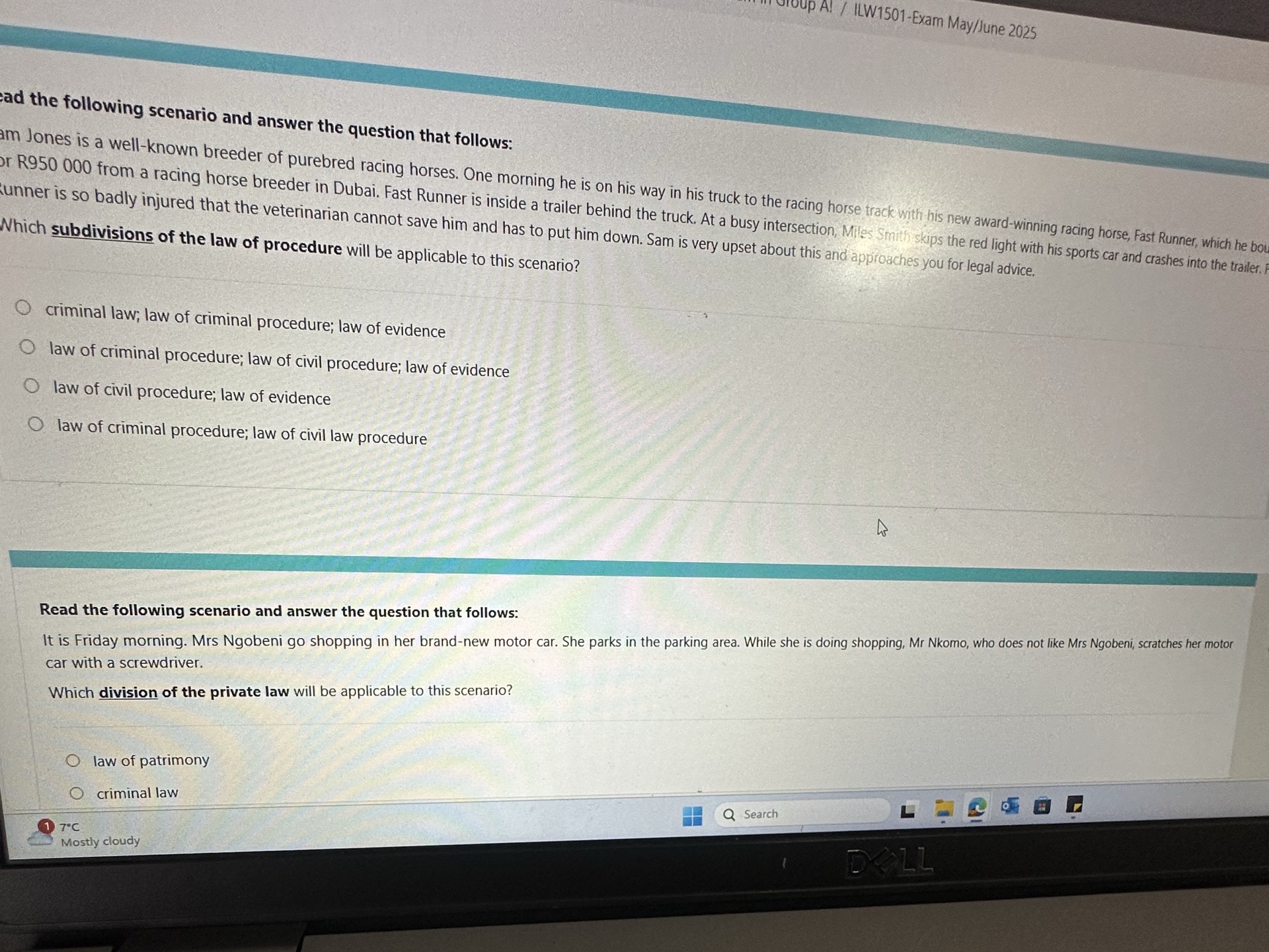 Read the following scenario and answer the | StudyX