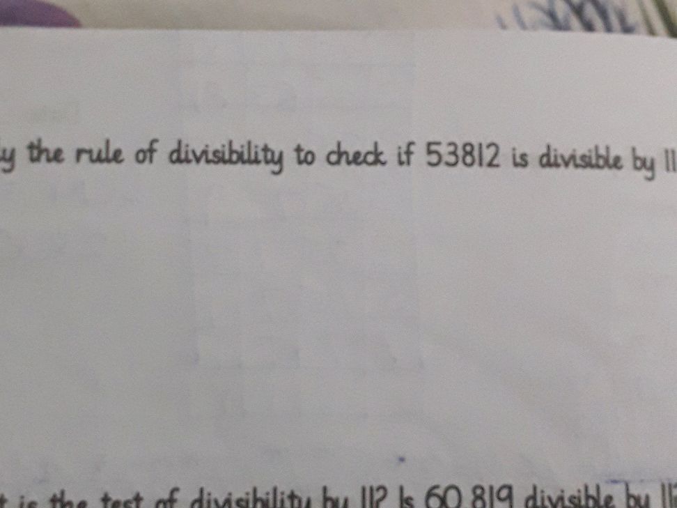 Use the rule of divisibility to check if | StudyX