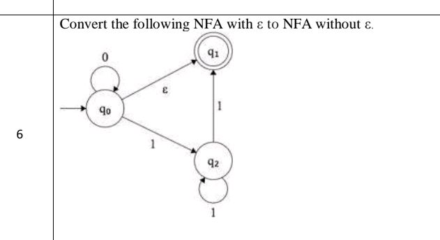 Convert the following NFA with ε to NFA | StudyX