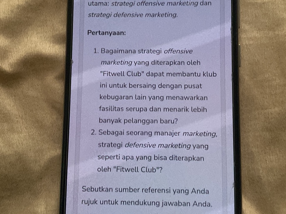 1. Bagaimana strategi offensive marketing | StudyX