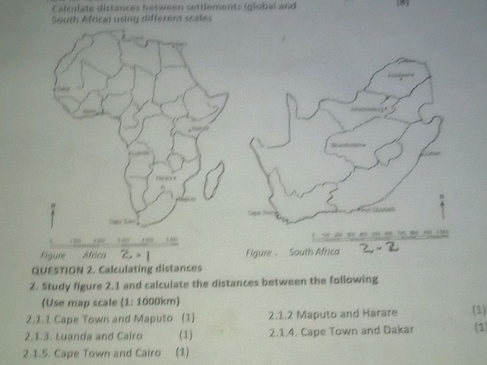 QUESTION 2. Calculating distances 2. Study | StudyX