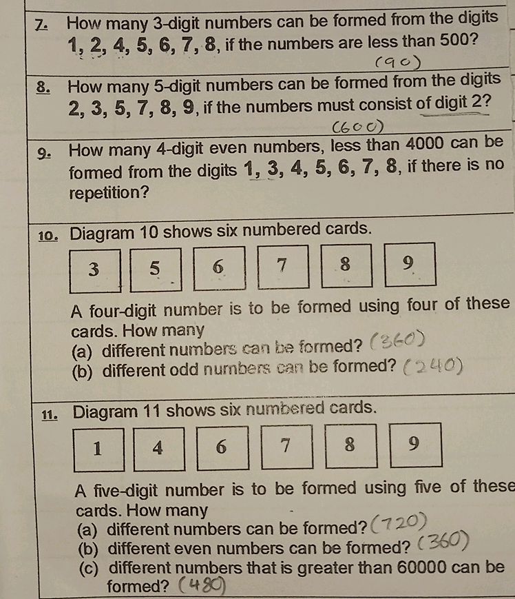 7. How many 3-digit numbers can be formed | StudyX