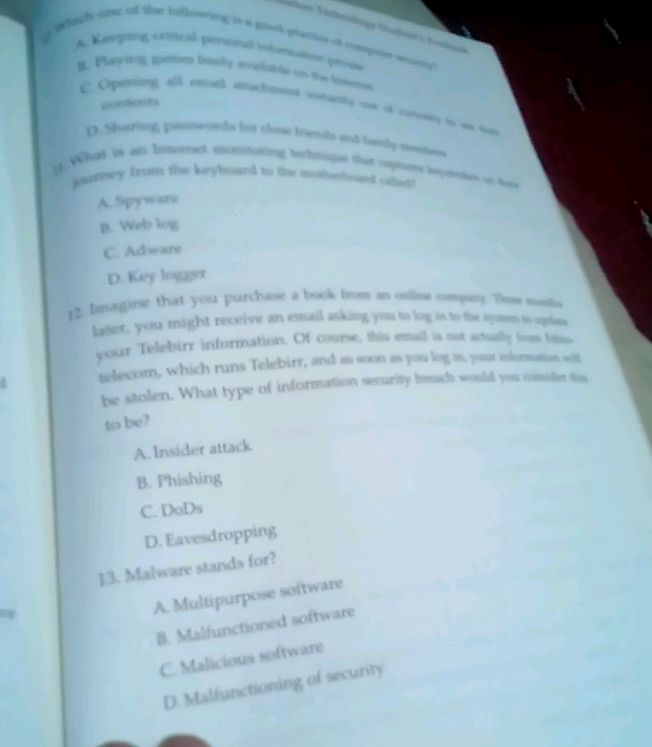 11. What is an internet monitoring technique | StudyX