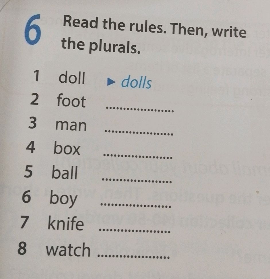 Read the rules. Then, write the plurals. 1 | StudyX