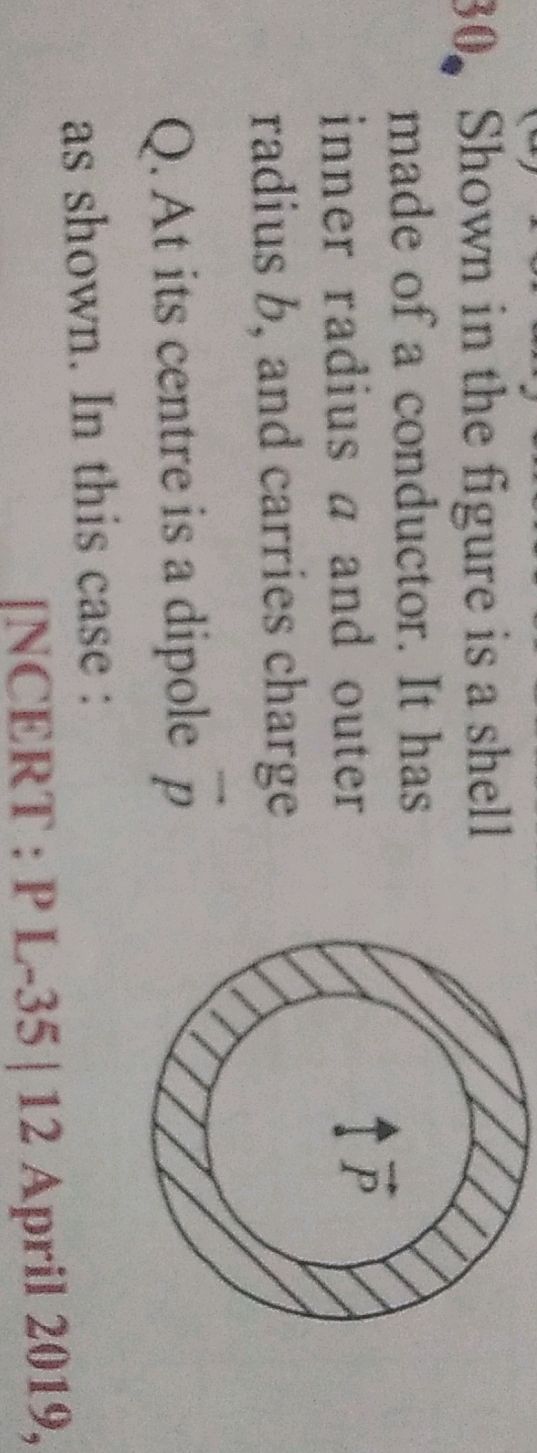 Shown in the figure is a shell made of a | StudyX