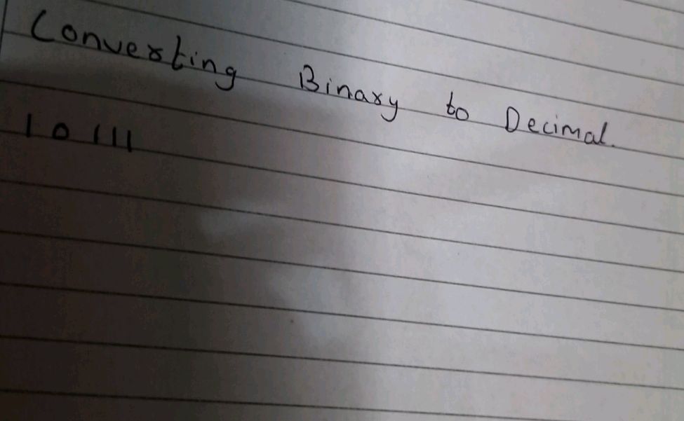 Converting Binary to Decimal: 10111 | StudyX