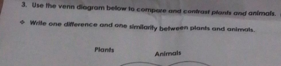 3. Use the venn diagram below to compare and | StudyX