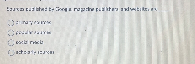 Sources published by Google, magazine