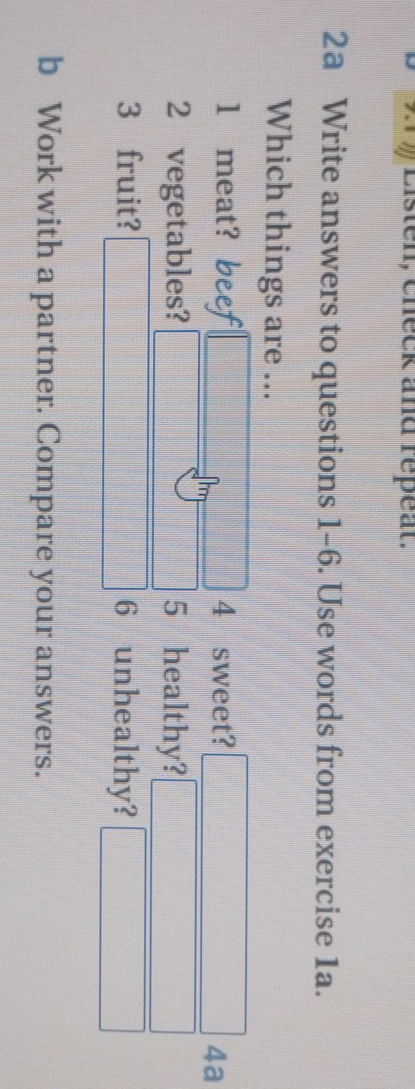 Write answers to questions 1-6. Use words | StudyX