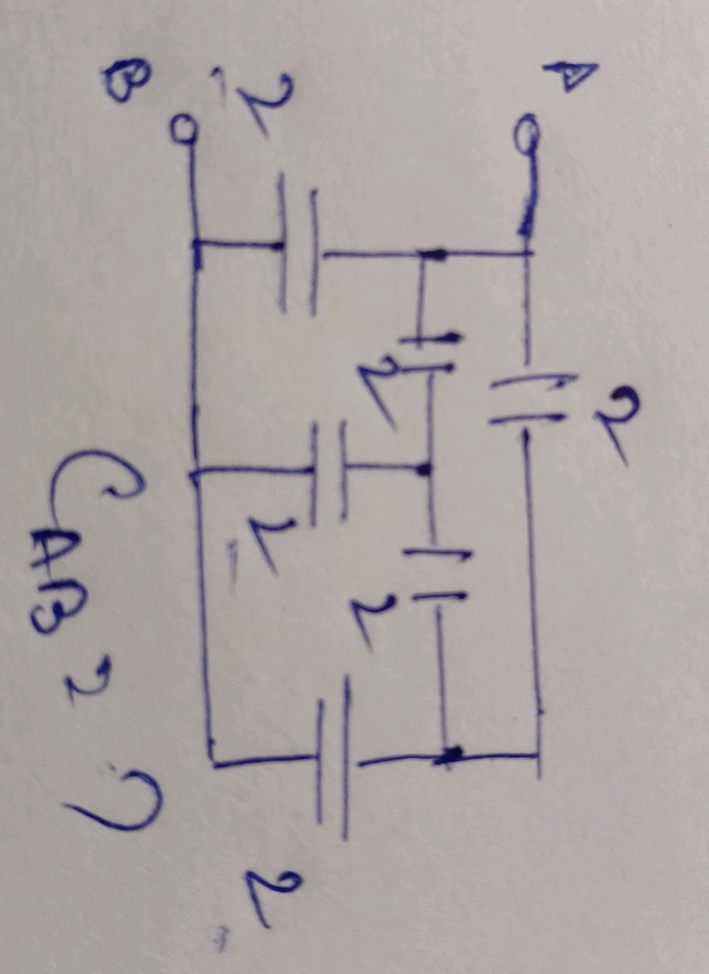 Find the equivalent capacitance $C_{AB}$ | StudyX